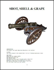 Shot, Shell & Grape (2001) - Board Game Wikia
